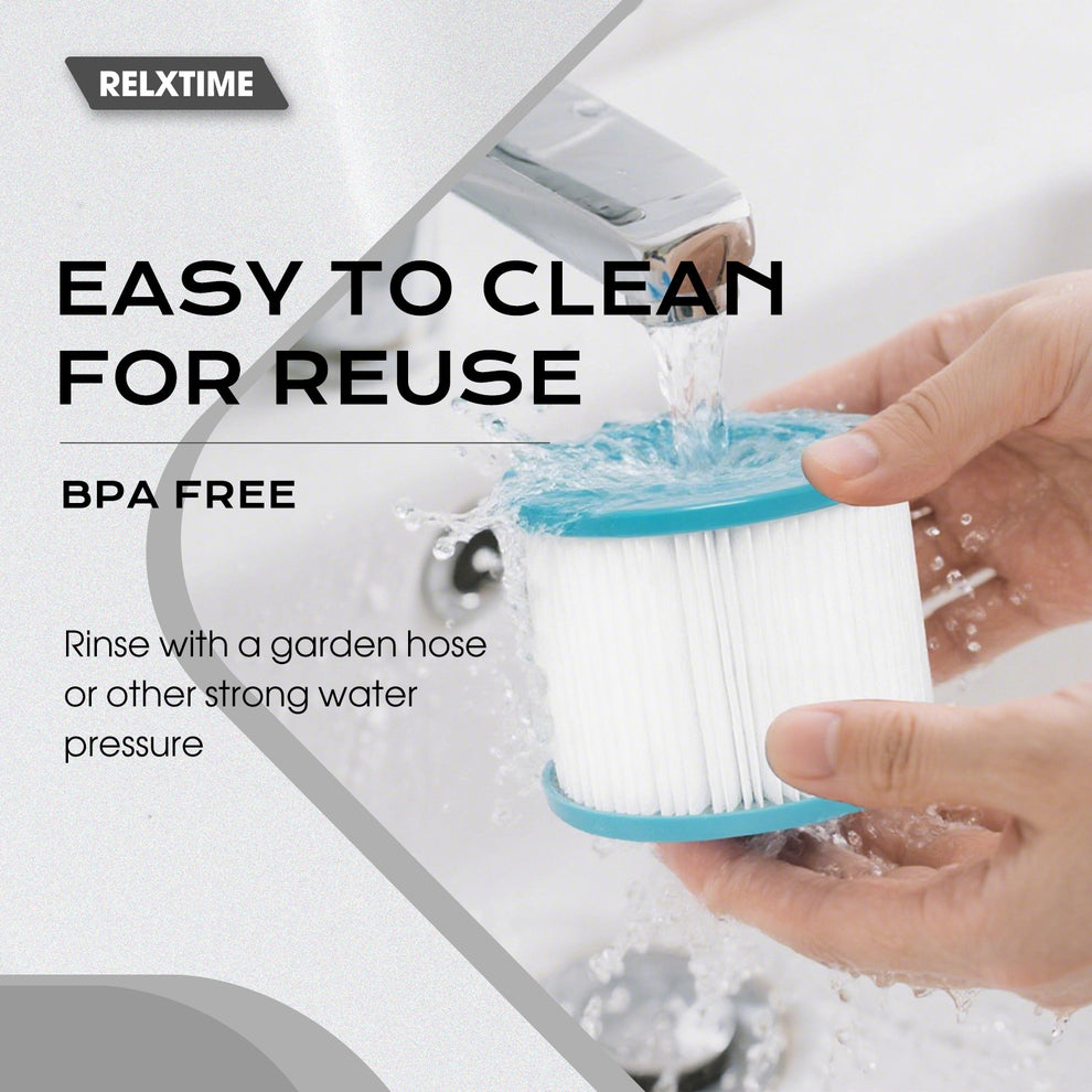 Relxtime 2 Pack Spa Filter Replacement | Best Inflatable Hot Tub