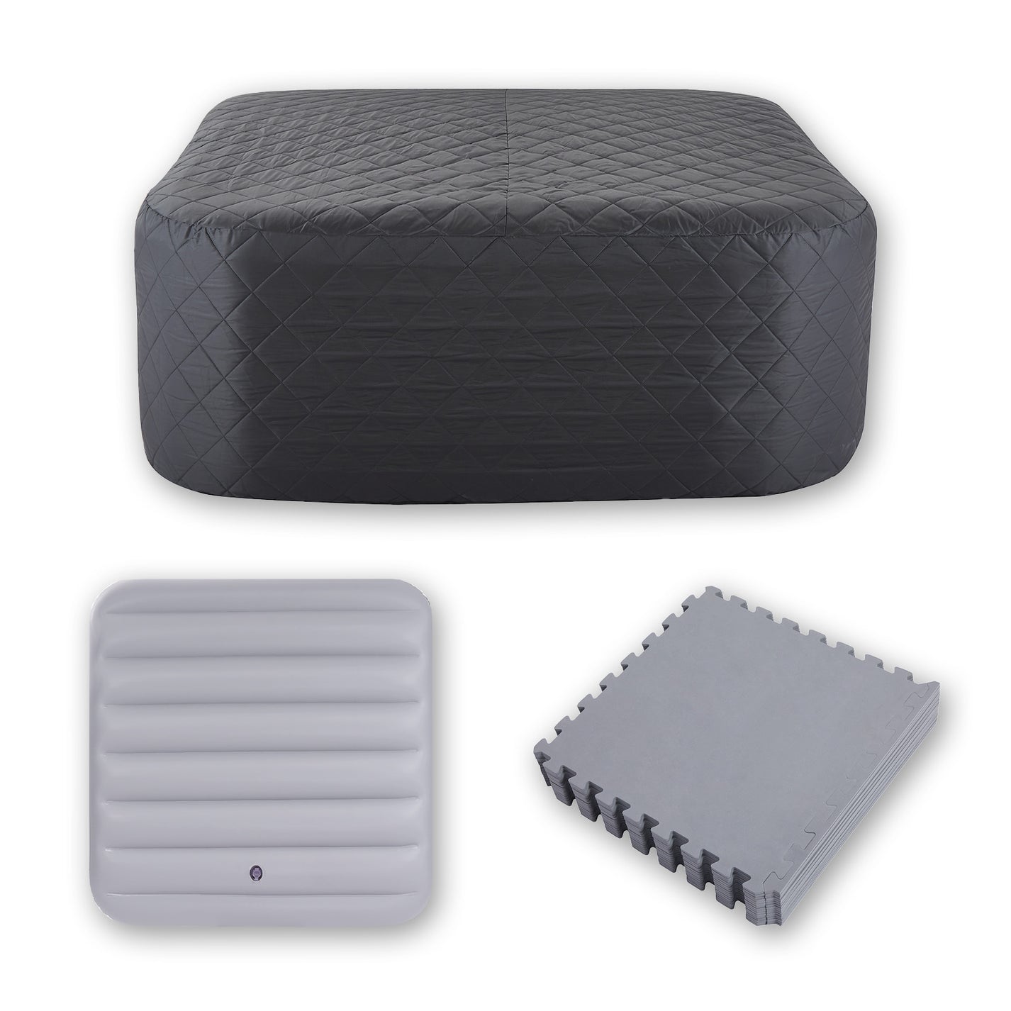 Hot Tub Insulation Set for 4-6 Person – Cover & Mat – Relxtime