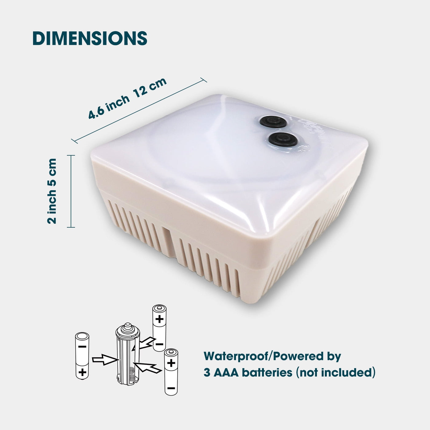 Relxtime LED Pool Light Submersible LED Light Waterproof 5 Colors for